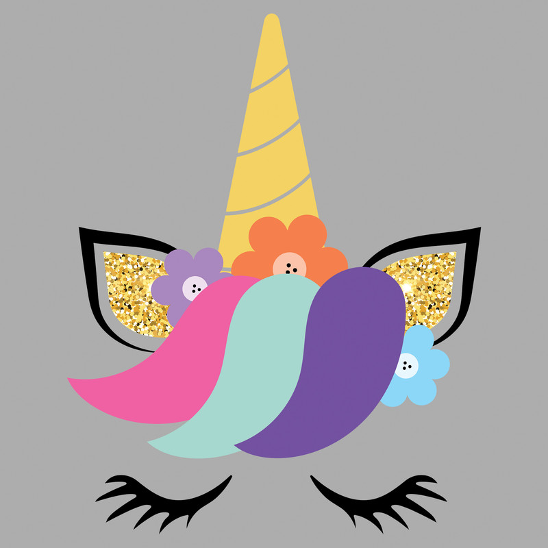 قیمت و خرید استیکر پارچه و لباس مدل dtf طرح یونیکورن کد H20.20 مجموعه 3 عددی