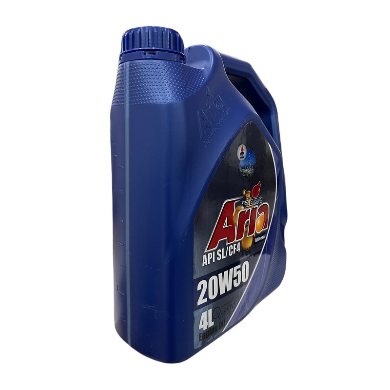 قیمت و خرید روغن موتور خودرو آریا مدل 20W50 SL حجم 4 لیتر