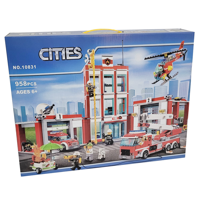 قیمت و خرید ساختنی مدل ماشین آتش نشانی و ایستگاه آتش نشانی کد 10831