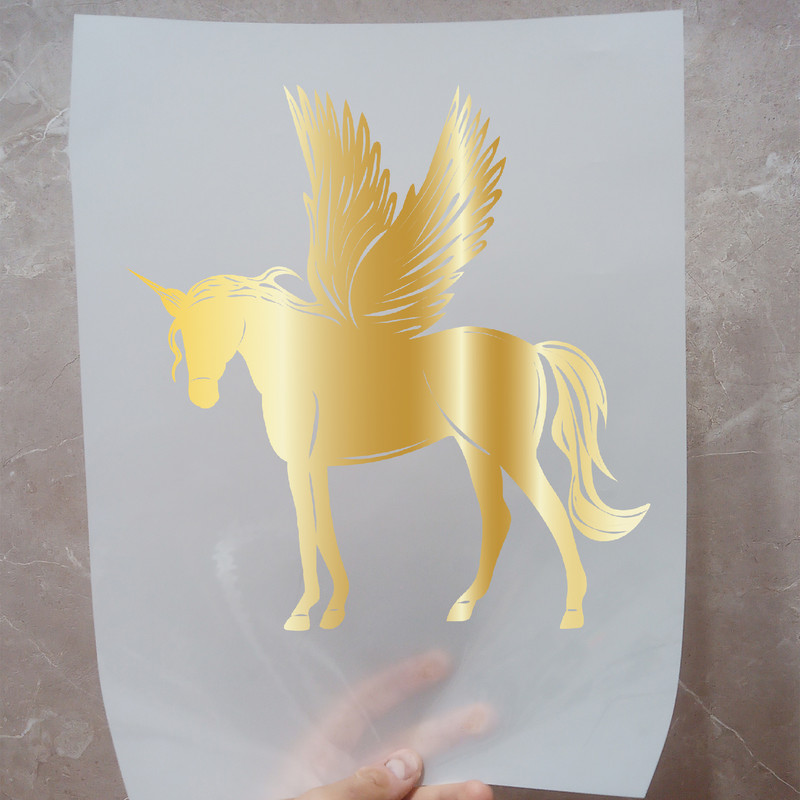 قیمت و خرید استیکر پارچه و لباس مدل dtf طرح یونیکورن کد H15.1135 مجموعه 4 عددی