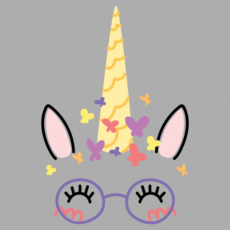 قیمت و خرید استیکر پارچه و لباس مدل dtf طرح یونیکورن کد H15.65 مجموعه 4 عددی