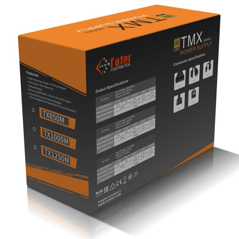قیمت و خرید منبع تغذیه کامپیوتر فاطر مدل TX850M