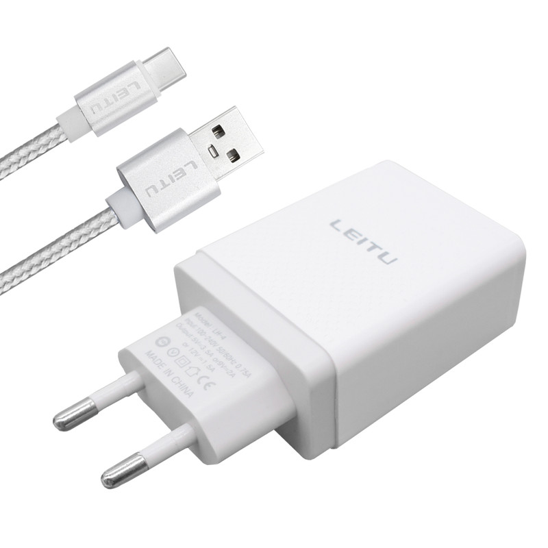 قیمت و خرید شارژر دیواری لیتو مدل Lh-4 به همراه کابل تبدیل USB-C
