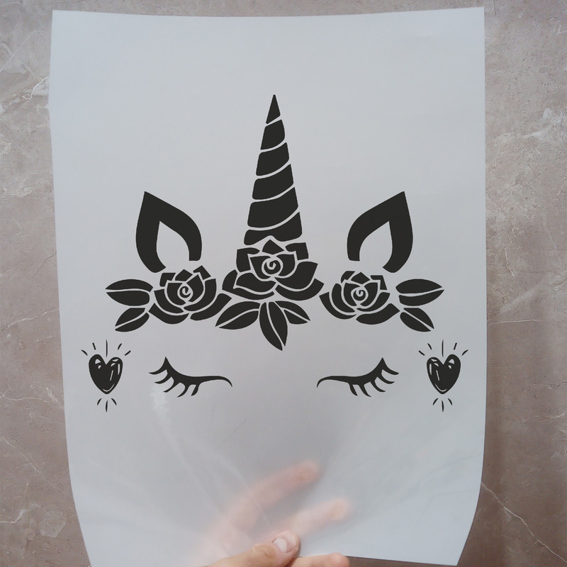 قیمت و خرید استیکر پارچه و لباس مدل dtf طرح یونیکورن کد H15.74 مجموعه 4 عددی