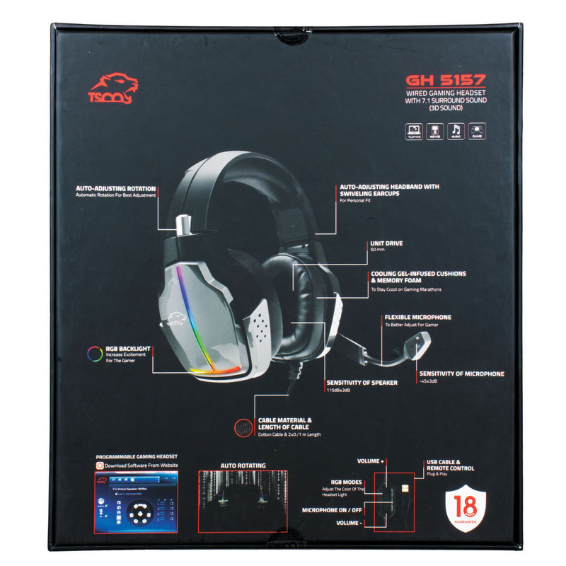 قیمت و خرید هدست مخصوص بازی تسکو مدل GH 5157