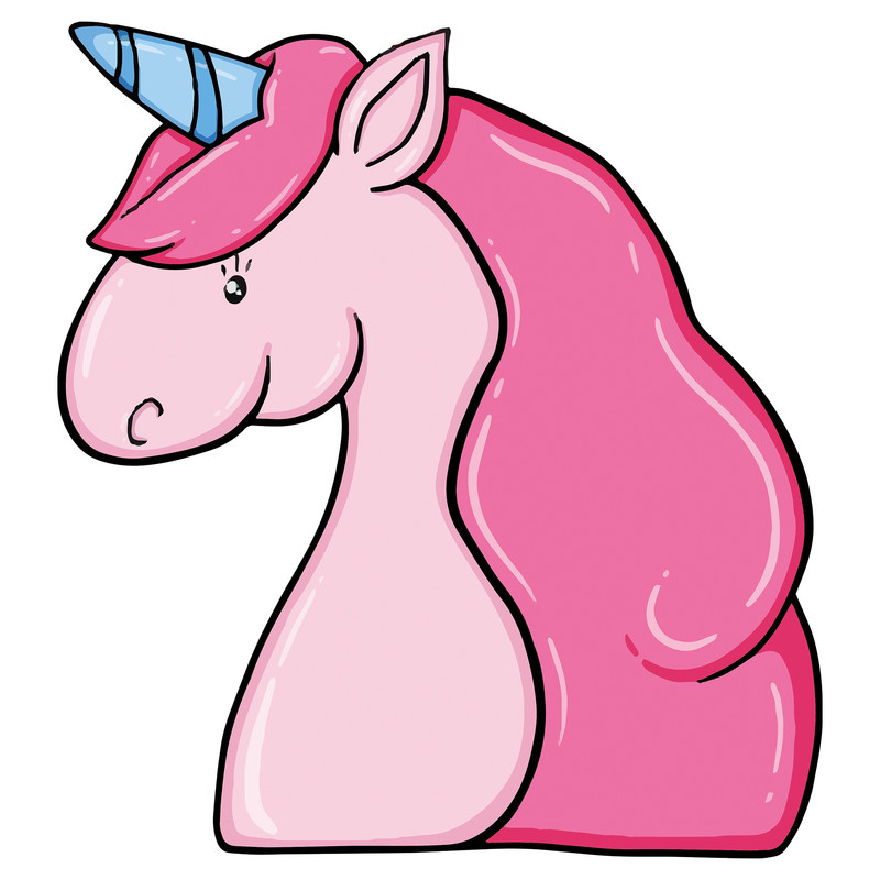 قیمت و خرید استیکر پارچه و لباس مدل dtf طرح یونیکورن کد H15.904 مجموعه 4 عددی