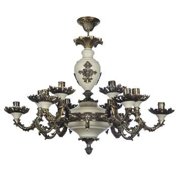 قیمت و خرید لوستر 12 شعله چشمه نور کد S3689/6A-CR