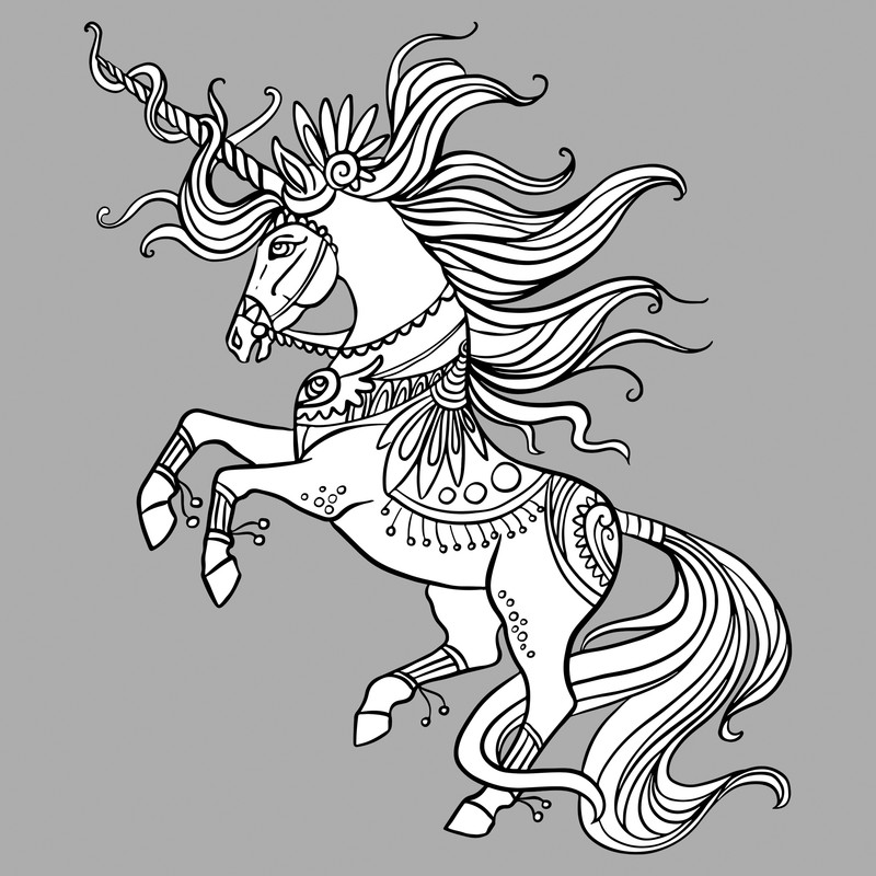 قیمت و خرید استیکر پارچه و لباس مدل dtf طرح یونیکورن کد H15.1077 مجموعه 4 عددی