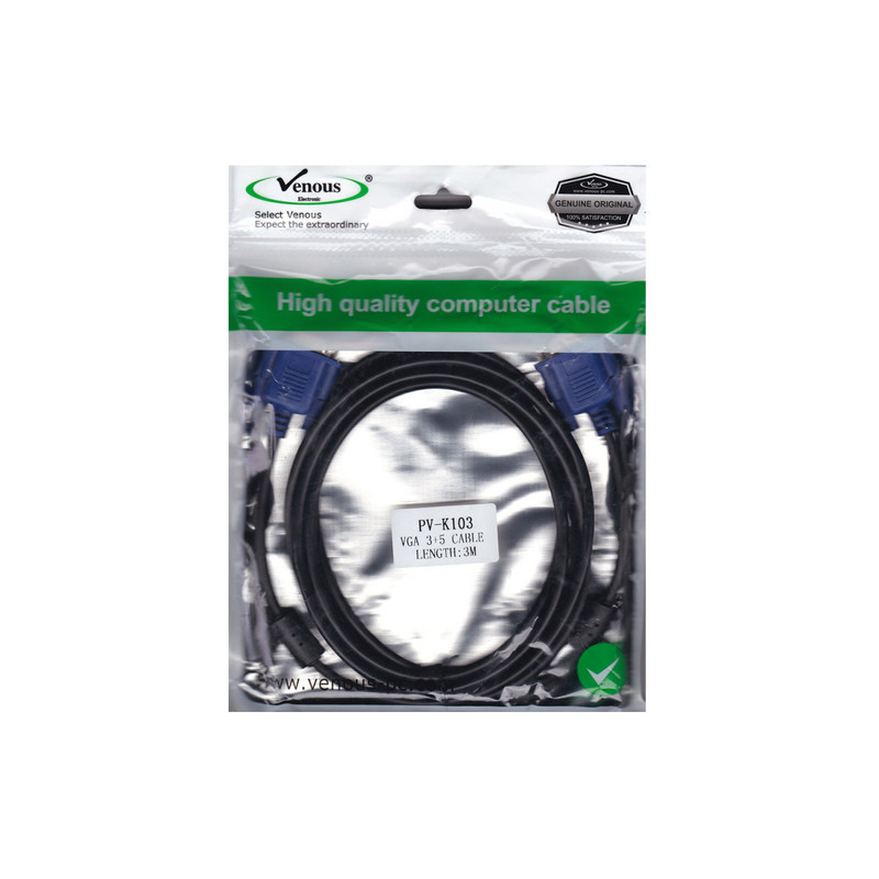 قیمت و خرید کابل VGA ونوس مدل AS-PV-K103 طول 3 متر