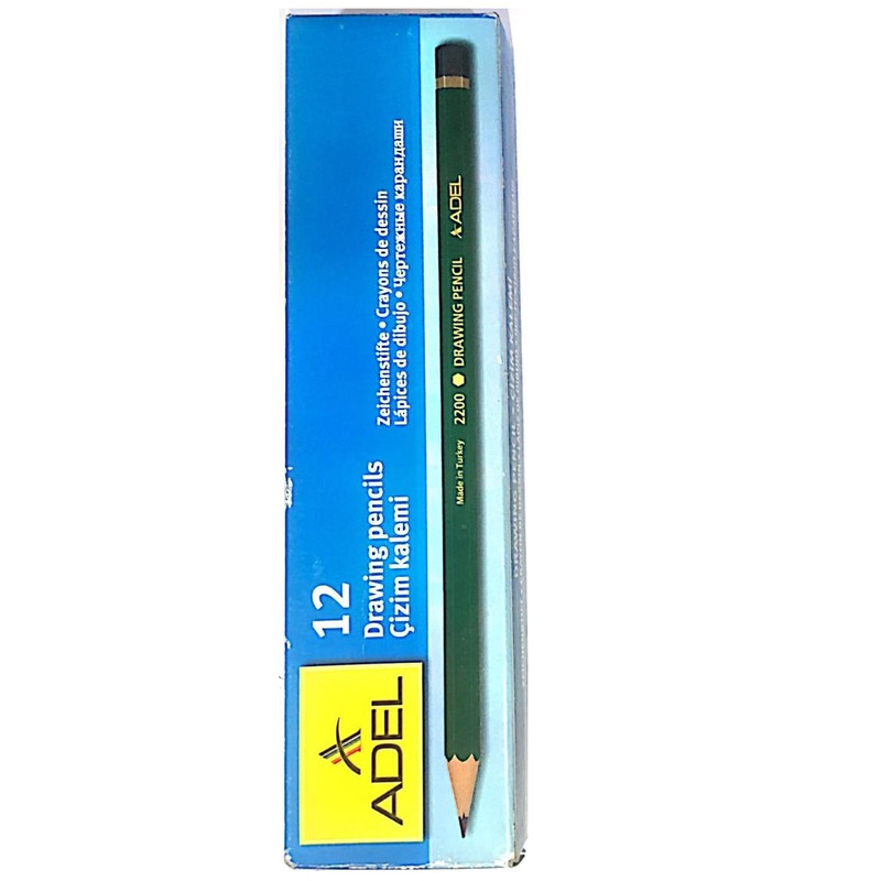 قیمت و خرید مداد طراحی آدل مدل 2200 بسته 12 عددی