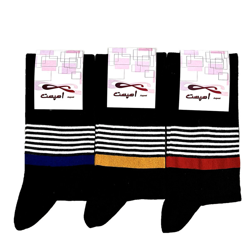 قیمت و خرید جوراب ساق بلند مردانه اسپست مدل ASP-XSH-RN2 مجموعه 3 عددی