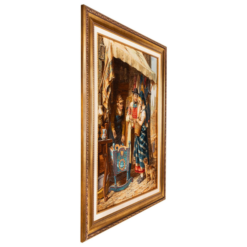 قیمت و خرید تابلو فرش دستباف سی پرشیا مدل خرید سیسمونی کد 902862