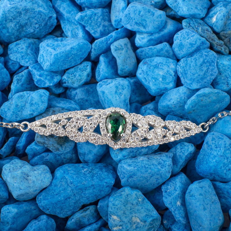 قیمت و خرید سرویس نقره زنانه مدل زمرد AMT-N152