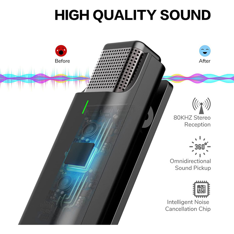 قیمت و خرید ست میکروفن یقه ای بی سیم مدل AirSky Dual Lightning