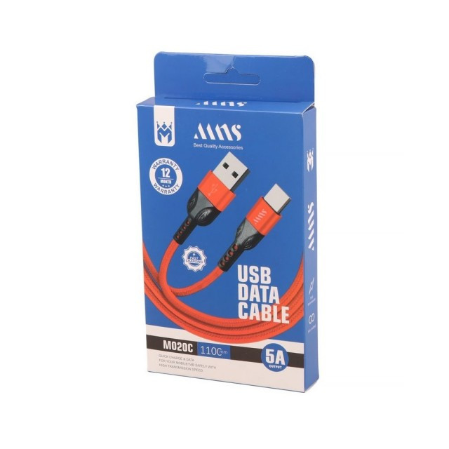 قیمت و خرید کابل تبدیل USB به USB-C ام ان اس مدل M020 طول 1 متر