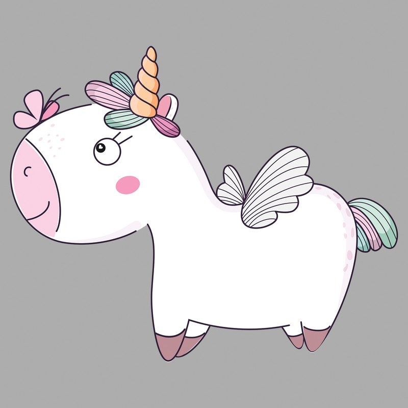 قیمت و خرید استیکر پارچه و لباس مدل dtf طرح یونیکورن کد H20.719 مجموعه 3 عددی