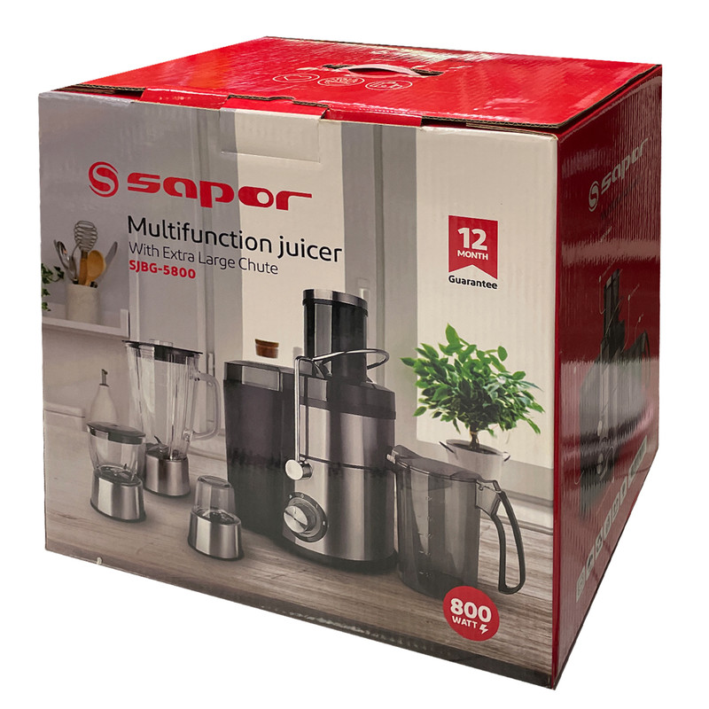 قیمت و خرید آبميوه گيري 4 كاره ساپر مدل SJBG-5800