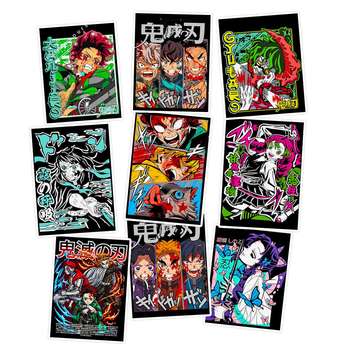 قیمت و خرید استیکر لپ تاپ ماسا دیزاین طرح ANIME کد COLSA مجموعه 9 عددی