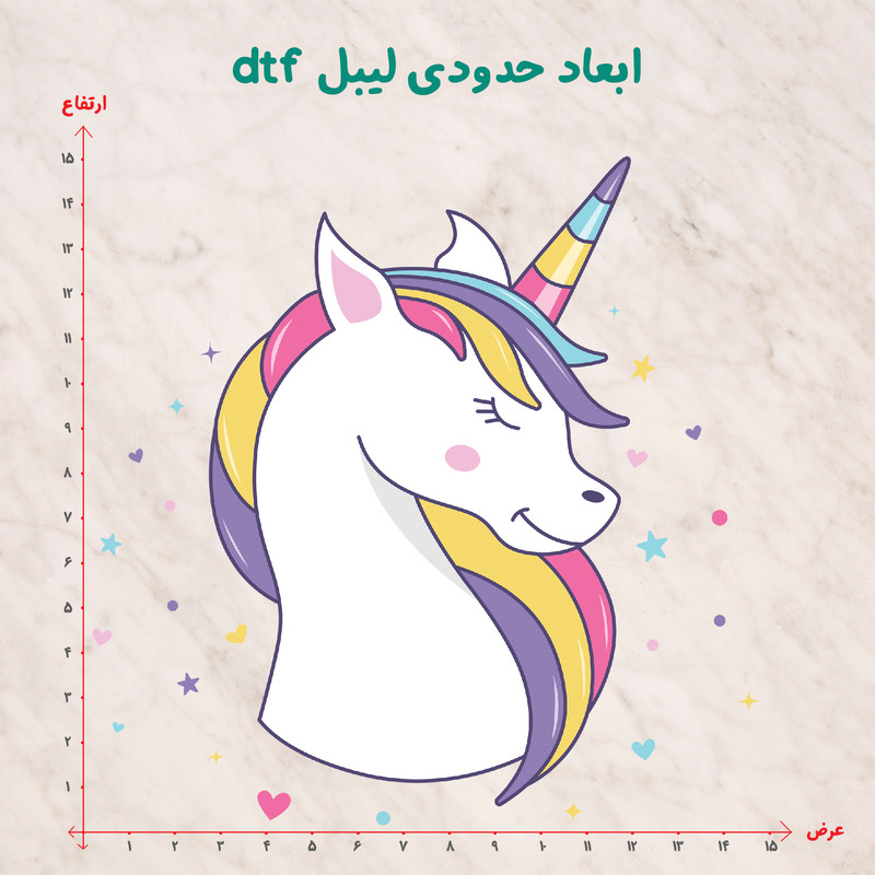 قیمت و خرید استیکر پارچه و لباس مدل dtf طرح یونیکورن کد H15.467 مجموعه 4 عددی