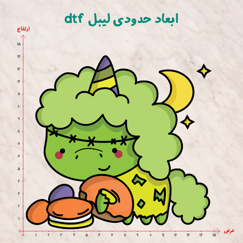 قیمت و خرید استیکر پارچه و لباس مدل dtf طرح یونیکورن کد H15.586 مجموعه 4 عددی