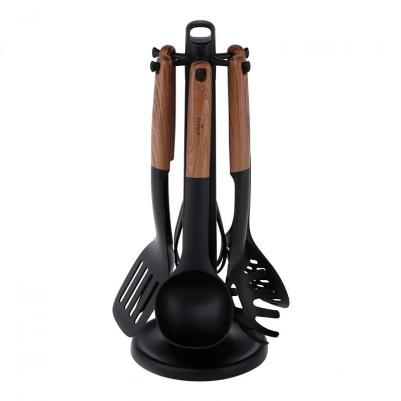 قیمت و خرید سرویس کفگیر و ملاقه 7 پارچه کاراجا مدل Woody کد 153.03.07.2727