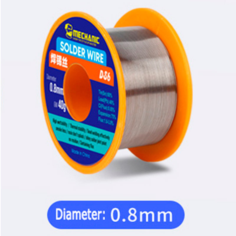 قیمت و خرید سیم لحیم مکانیک مدل DS6 وزن 40 گرم مجموعه دو عددی