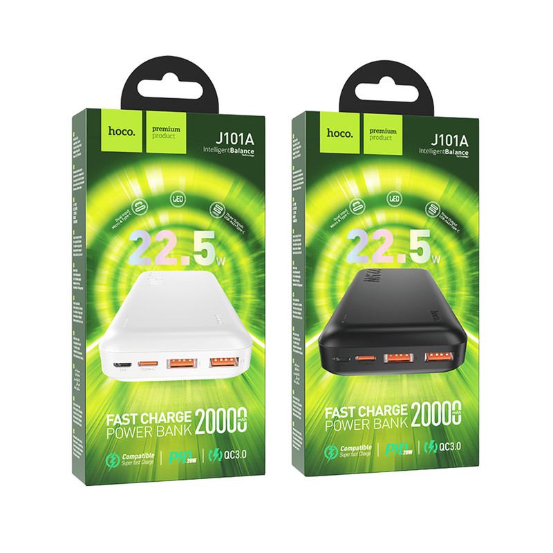 قیمت و خرید پاوربانک هوکو مدل J101A PD+QC3.0 22.5W ظرفیت 20000 میلی ...