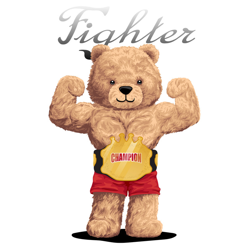 قیمت و خرید استیکر پارچه و لباس مدل dtf طرح تدی کد H15.91 مجموعه 4 عددی