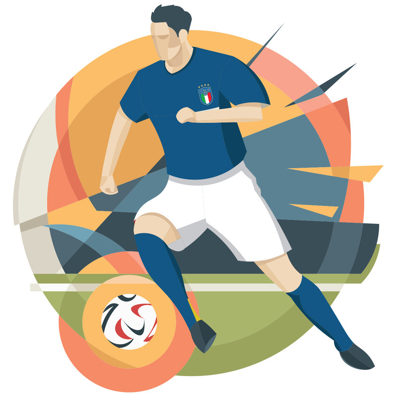 قیمت و خرید استیکر سالسو طرح HK-cubism football italy