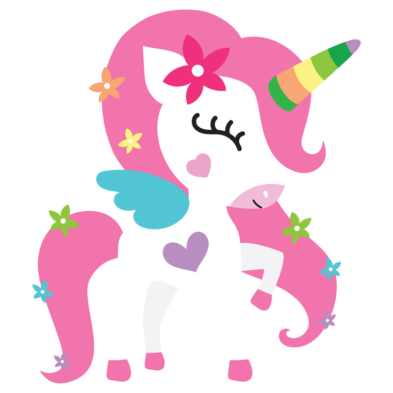 قیمت و خرید استیکر پارچه و لباس مدل dtf طرح یونیکورن کد H20.716 مجموعه 3 عددی