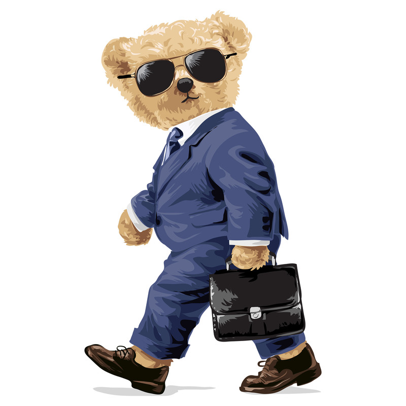 قیمت و خرید استیکر پارچه و لباس مدل dtf طرح تدی کد H30.207 مجموعه 12 عددی