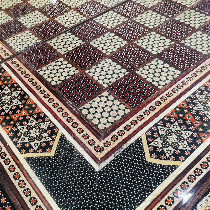 قیمت و خرید صفحه شطرنج خاتم کاری هنرلوکس مدل شایان