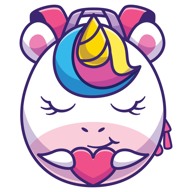 قیمت و خرید استیکر پارچه و لباس مدل dtf طرح یونیکورن کد H20.906 مجموعه 3 عددی