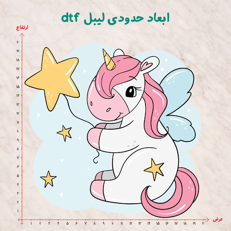 قیمت و خرید استیکر پارچه و لباس مدل dtf طرح یونیکورن کد H20.176 مجموعه 3 عددی