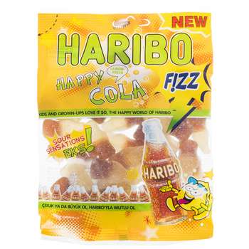 قیمت و خرید پاستیل هاریبو مدل Happy Cola Fizz مقدار 130 گرم