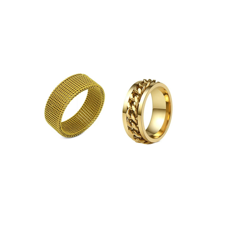 قیمت و خرید انگشتر زنانه مدل حلقه ای کد 00986 مجموعه 2 عددی