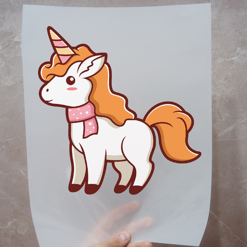 قیمت و خرید استیکر پارچه و لباس مدل dtf طرح یونیکورن کد H20.783 مجموعه 3 عددی