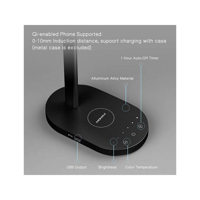 قیمت و خرید چراغ مطالعه مومکس مدل Q.LED Desk Lamp with Wireless ...