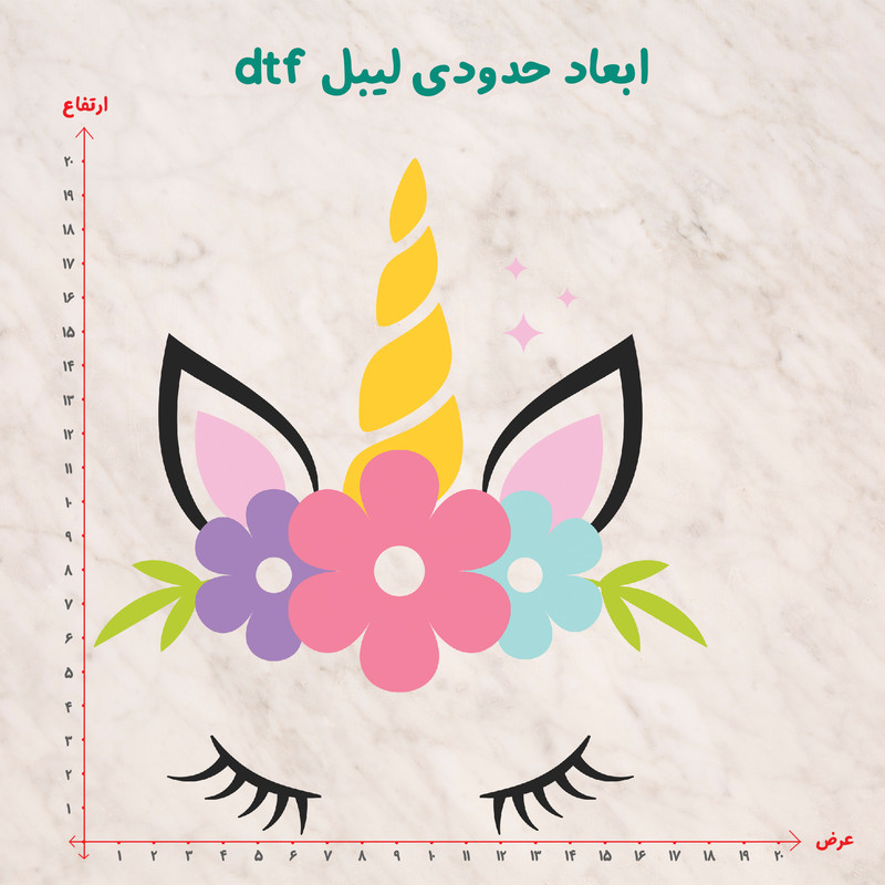 قیمت و خرید استیکر پارچه و لباس مدل dtf طرح یونیکورن کد H20.78 مجموعه 3 عددی