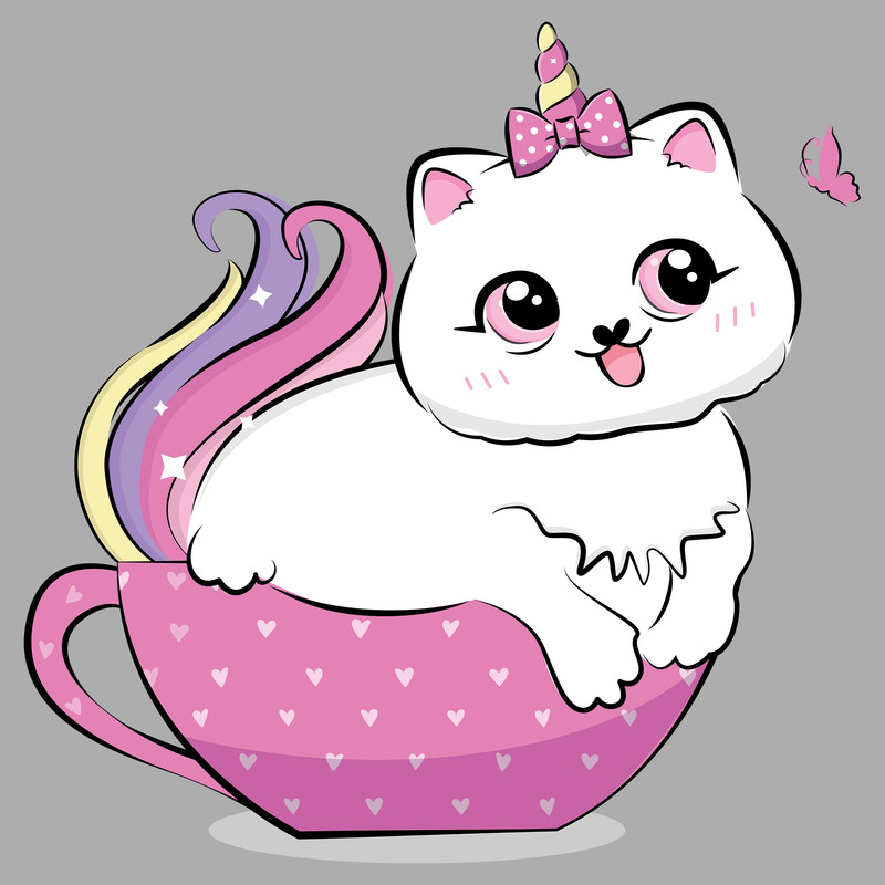 قیمت و خرید استیکر پارچه و لباس مدل dtf طرح یونیکورن کد H20.204 مجموعه 6 عددی