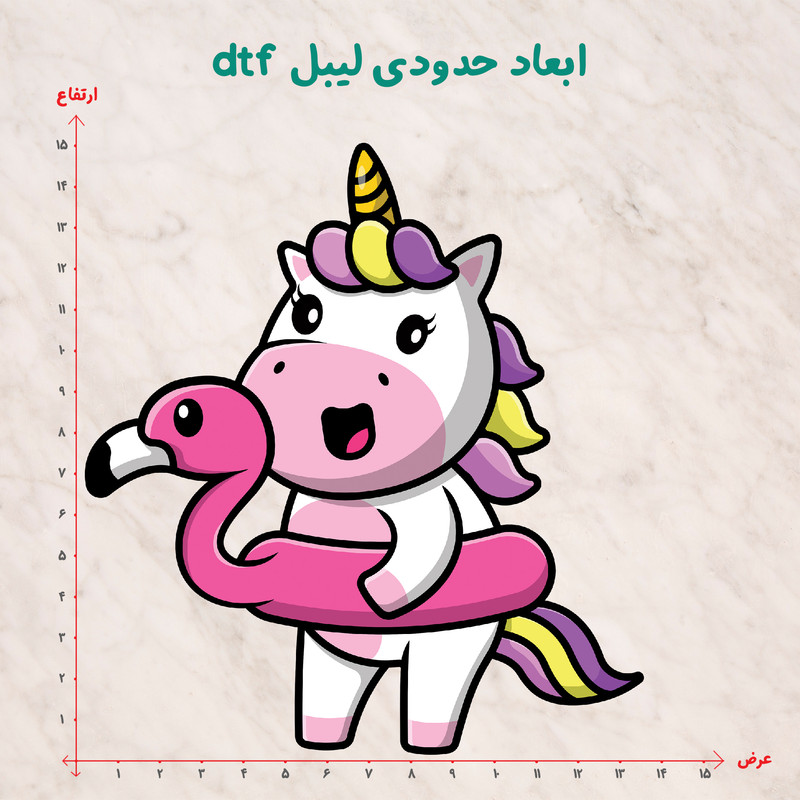 قیمت و خرید استیکر پارچه و لباس مدل dtf طرح یونیکورن کد H15.702 مجموعه 4 عددی