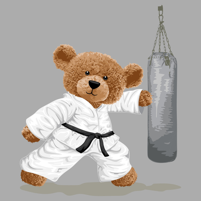 مشخصات، قیمت و خرید استیکر پارچه و لباس مدل dtf طرح تدی کد H30.12 مجموعه 24 عددی | دیجی‌کالا