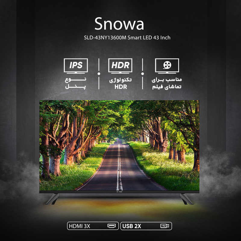 قیمت و خرید تلویزیون ال ای دی اسنوا مدل SLD-43NY13600M سایز 43 اینچ