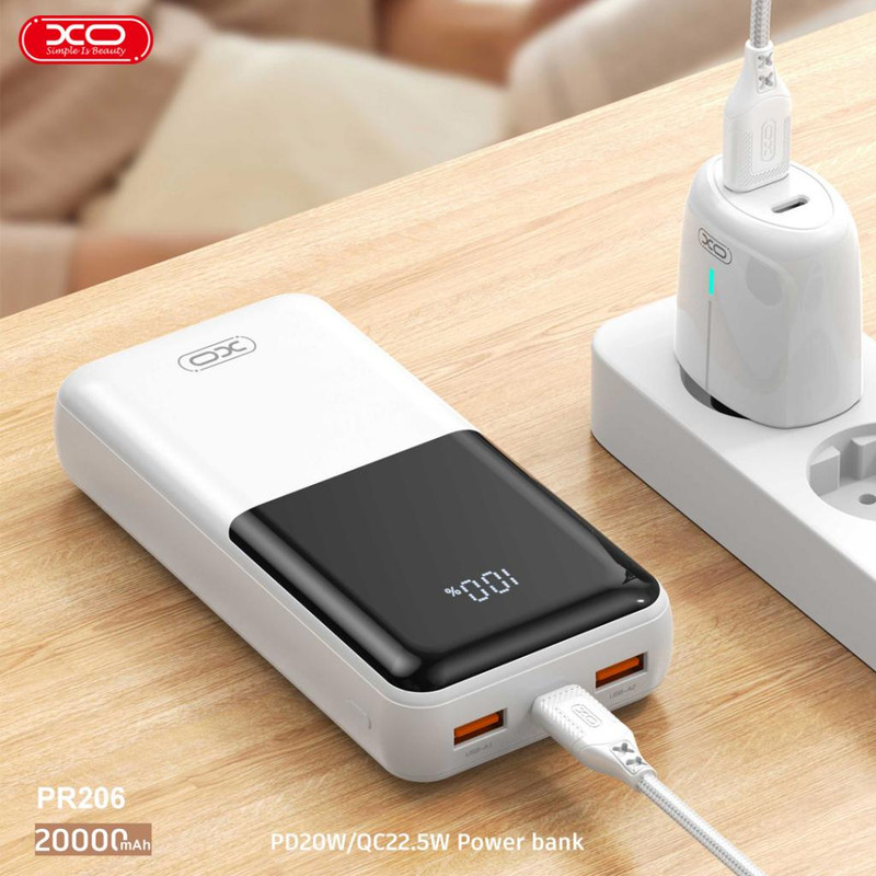 قیمت و خرید پاوربانک ایکس او مدل pr206 ظرفیت 20000 میلی آمپر ساعت