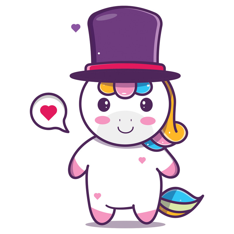 قیمت و خرید استیکر پارچه و لباس مدل dtf طرح یونیکورن کد H15.922 مجموعه 4 عددی