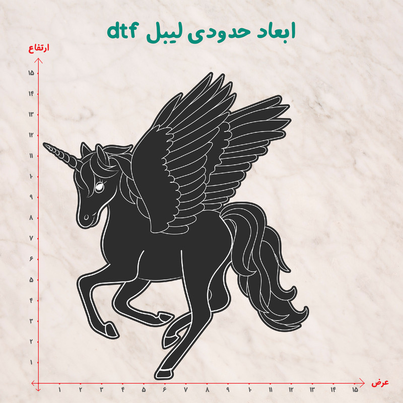 قیمت و خرید استیکر پارچه و لباس مدل dtf طرح یونیکورن کد H15.1195 مجموعه 4 عددی