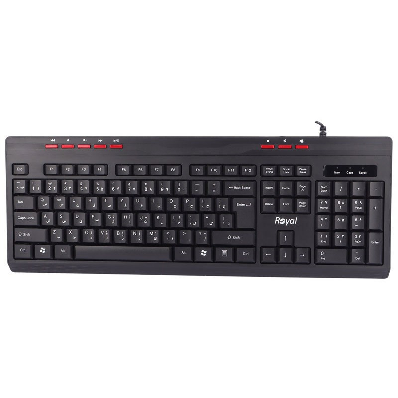 کیبورد رویال مدل R-K325 - چیدمان