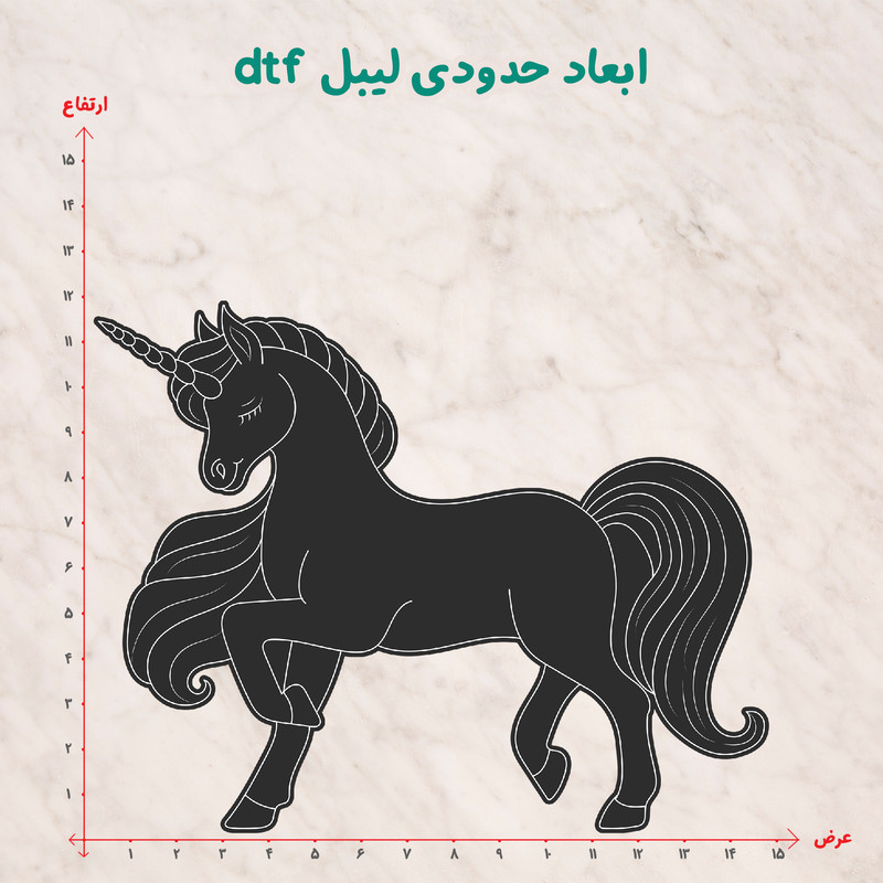 قیمت و خرید استیکر پارچه و لباس مدل dtf طرح یونیکورن کد H15.1203 مجموعه 4 عددی