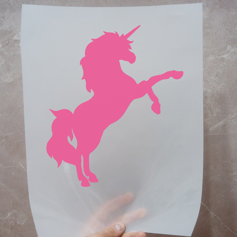 قیمت و خرید استیکر پارچه و لباس مدل dtf طرح یونیکورن کد H20.1250 مجموعه 3 عددی