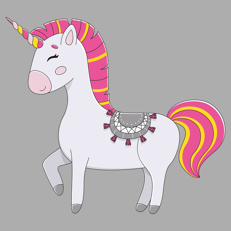 قیمت و خرید استیکر پارچه و لباس مدل dtf طرح یونیکورن کد H20.868 مجموعه 3 عددی